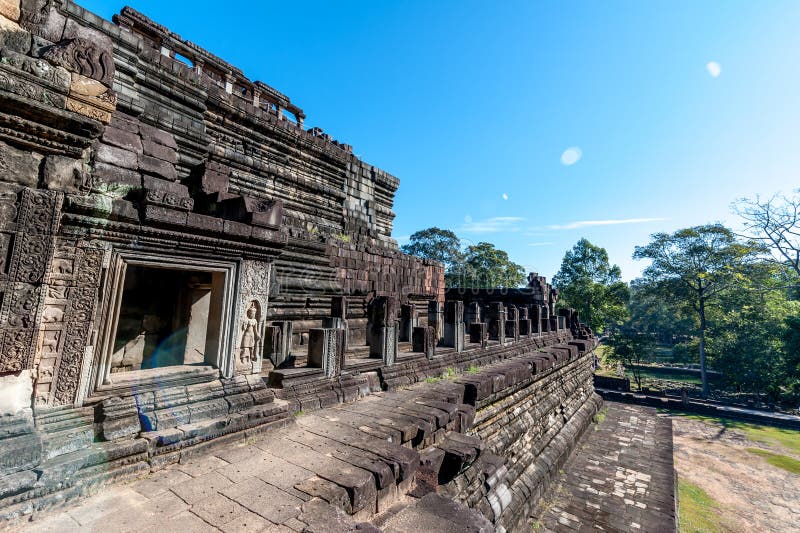 Angkor Wat building stock image. Image of hindu, ruin - 83352501