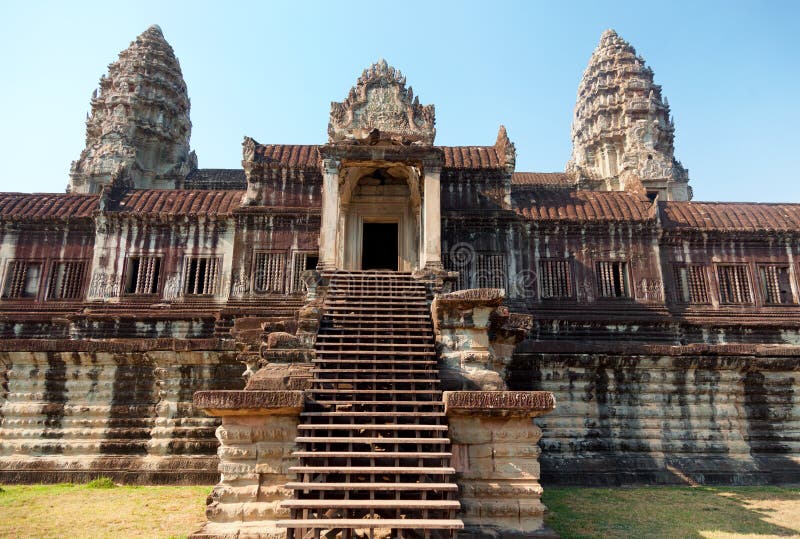Angkor Wat, Cambodia stock photo. Image of outdoors, traditional - 72223742