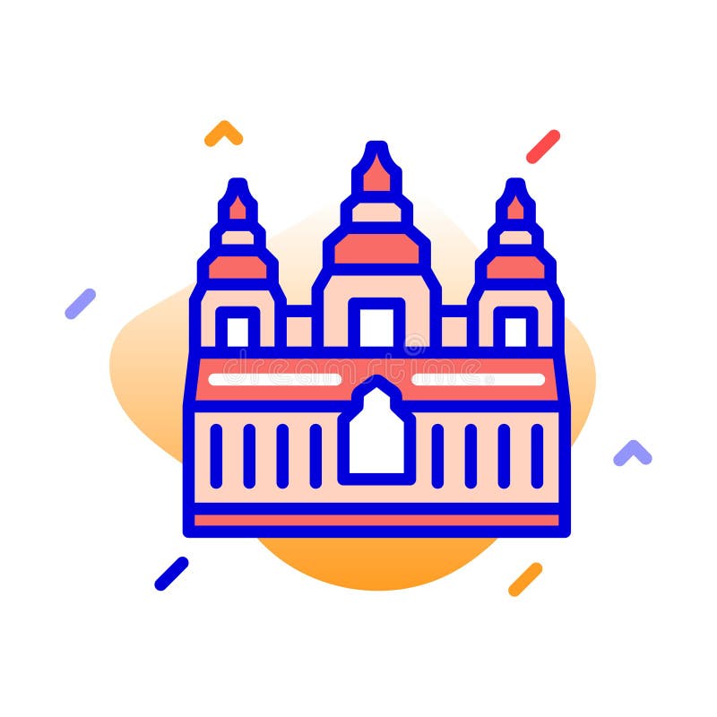 Angkor Wat, Cambodia, Thom, Stone Temple Fully Editable Vector Icons ...