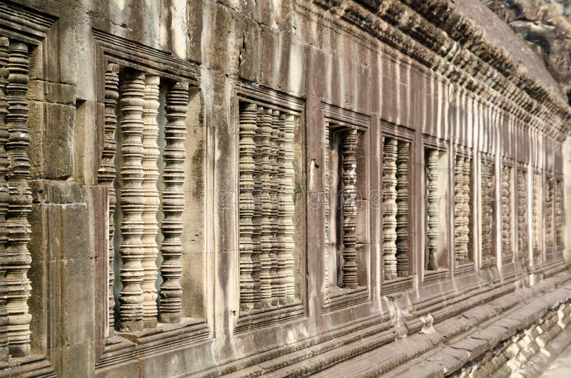 Windows at Angkor Wat, Cambodia Stock Image - Image of asian, indochina ...
