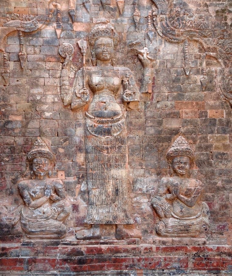 Angkor Wat detail stock image. Image of carving, khmer - 42856419