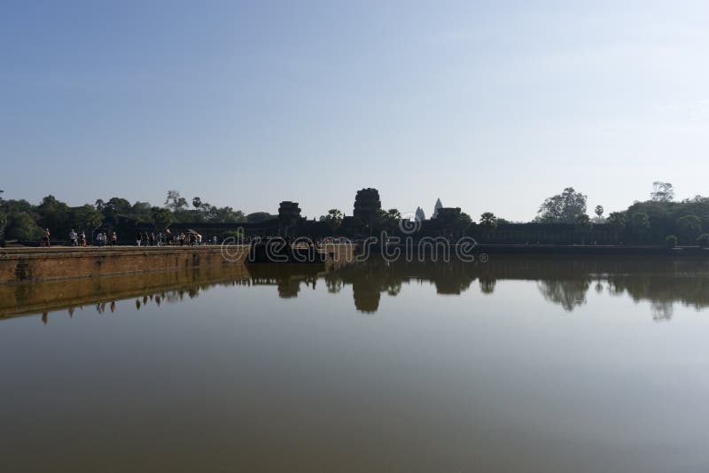 Angkor Wat Gateway stock image. Image of wats, bridge - 48536083