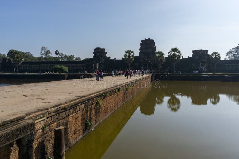 Angkor Wat Gateway stock image. Image of tourism, angkor - 48536093