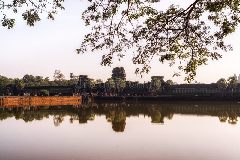 Angkor Wat Gateway stock image. Image of winter, architectural - 49194781