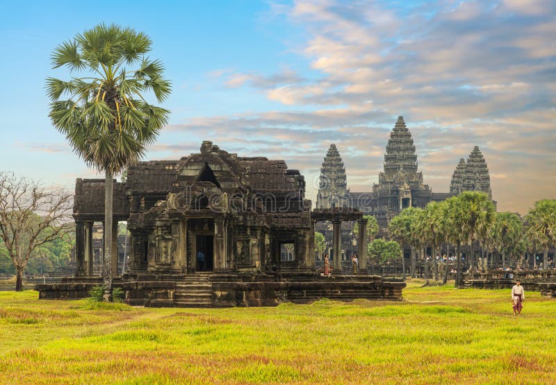 ANGKOR WAT - JANUARY 10, 2025: Angkor Wat, Ancient Temple Ruins in ...