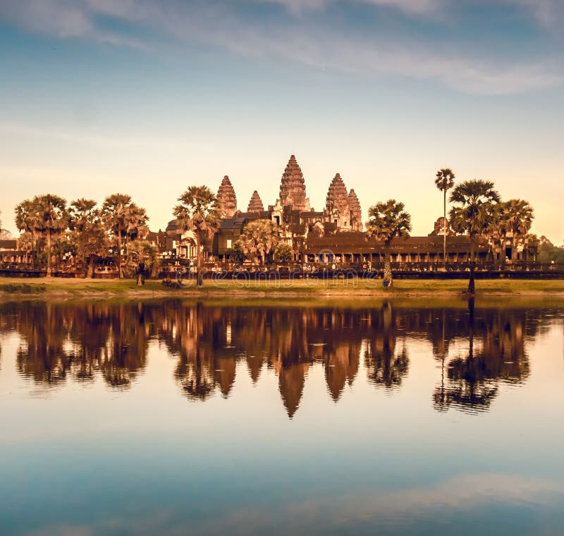 Angkor Wat stock image. Image of architecture, buddha - 48895797