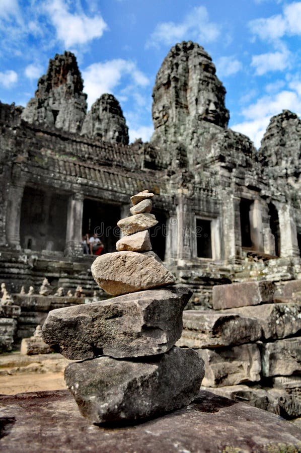 Angkor Wat Stone Stacking Temple Stock Photo - Image of world, stack ...