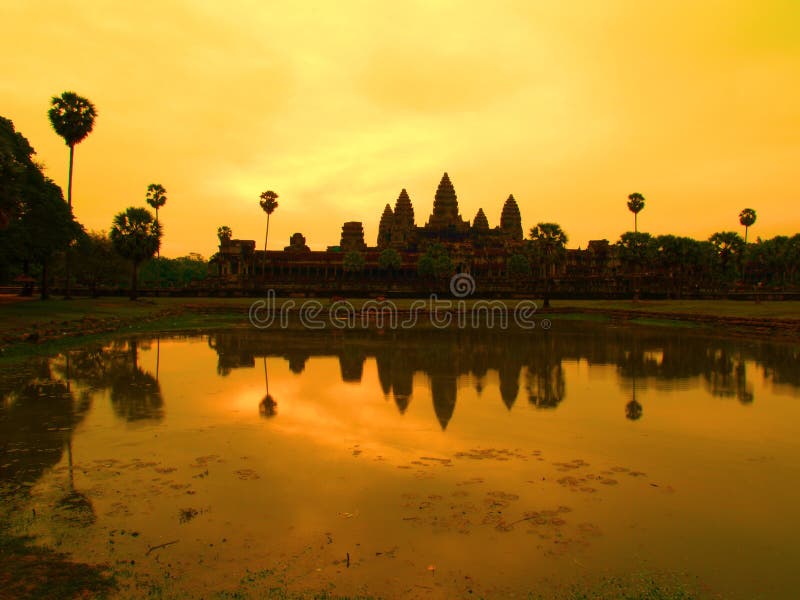 Angkor Wat Sunset stock image. Image of asia, jungle, buddhism - 3197805