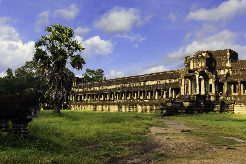 Angkor Wat Temple Building Place Sightseeing Stock Photo - Image of ...