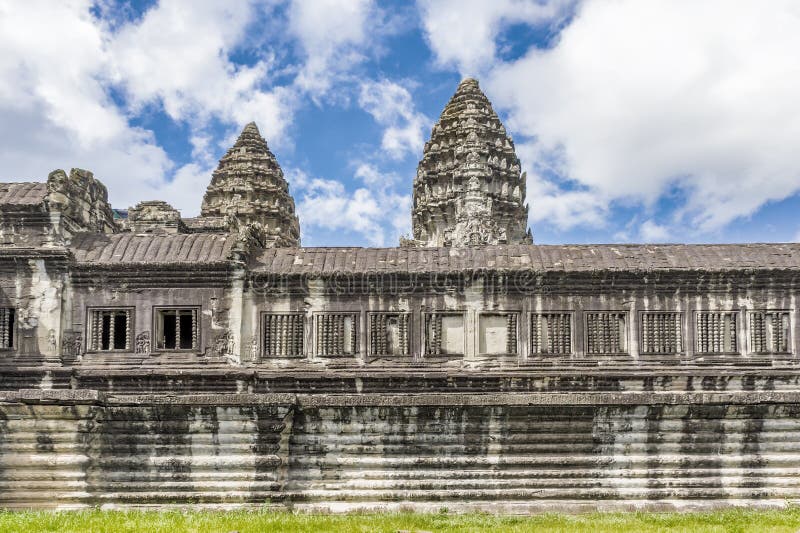 Ancient Temple Complex Angkor Wat Stock Photo - Image of architecture ...