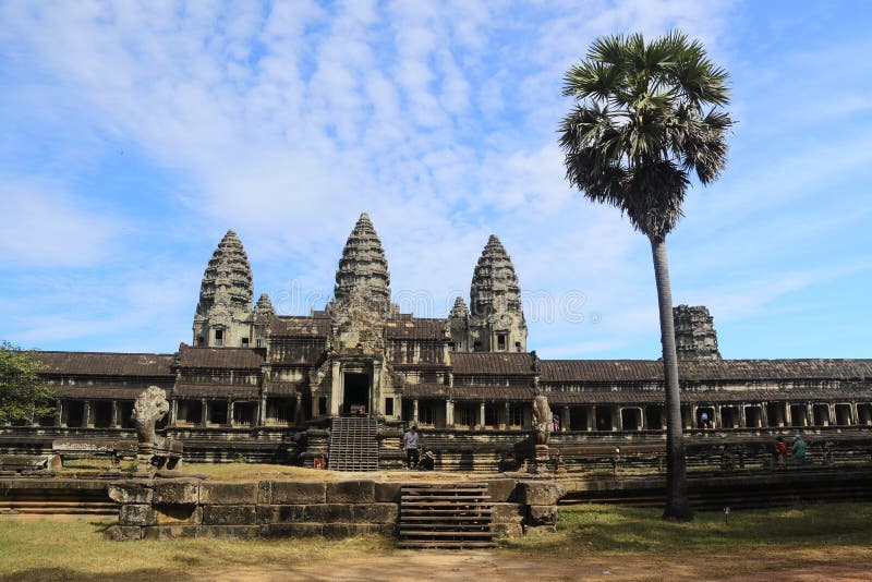 Angkor Wat temple stock image. Image of religious, monastery - 250086813