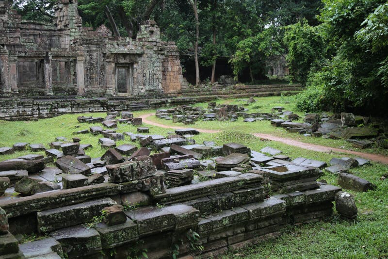 Angkor Ruins stock photo. Image of asia, unesco, landmark - 100856406