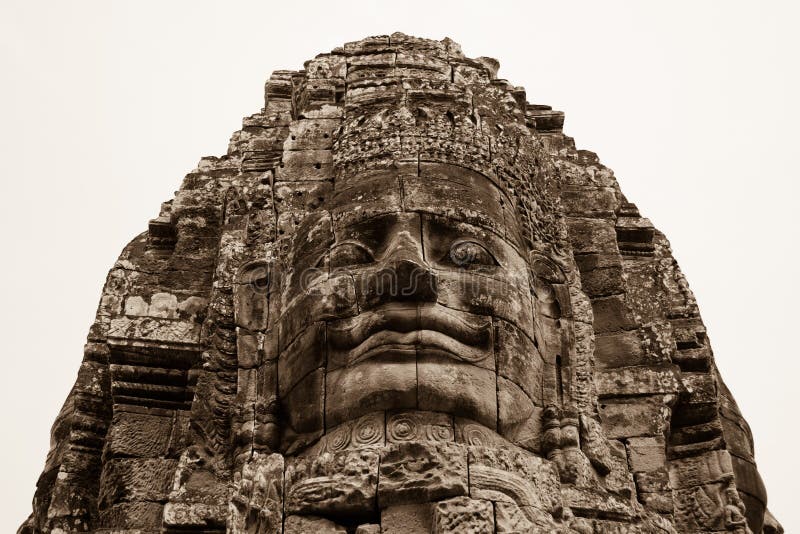Angkor Wat Temple, Face stock image. Image of hindu - 149334189
