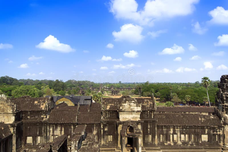 Angkor Wat View. stock image. Image of nokor, architecture - 47245071