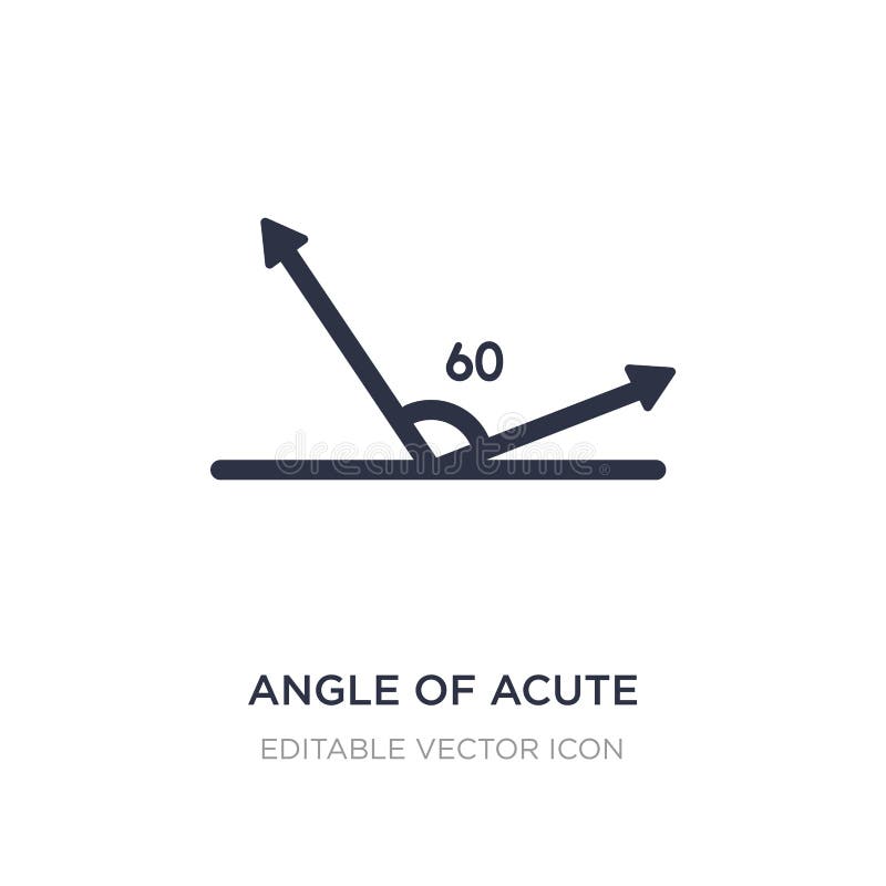Angle of Acute Icon in Trendy Design Style. Angle of Acute Icon ...