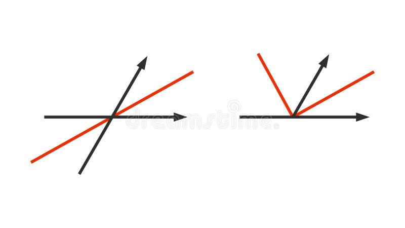 An Arrow that Splits in Two Directions. it Represents a Branch Point ...