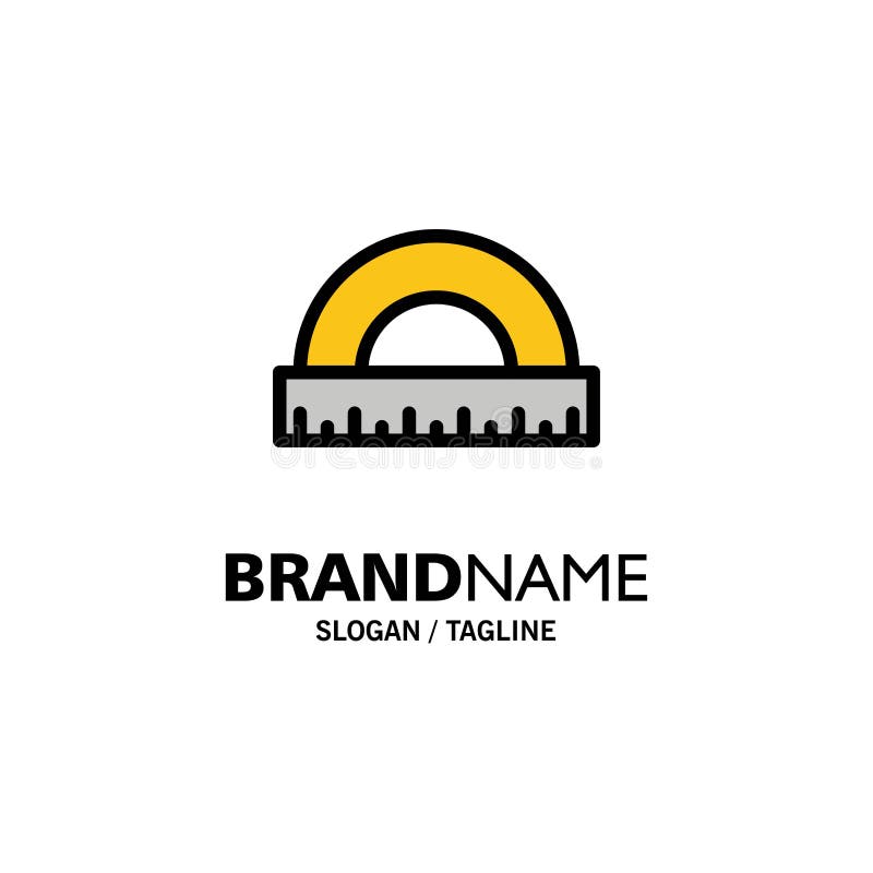 Angle, Construction, Measure, Ruler, Scale Business Logo Template. Flat ...