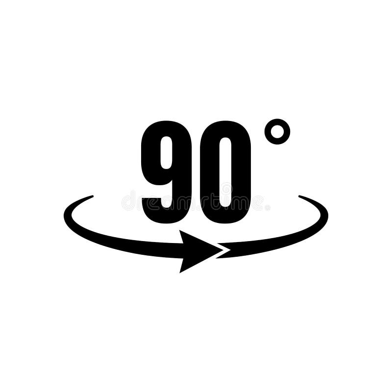 360 Degrees Rotation Icon. Sign Of Rotation. Rotate Application Or Sign ...