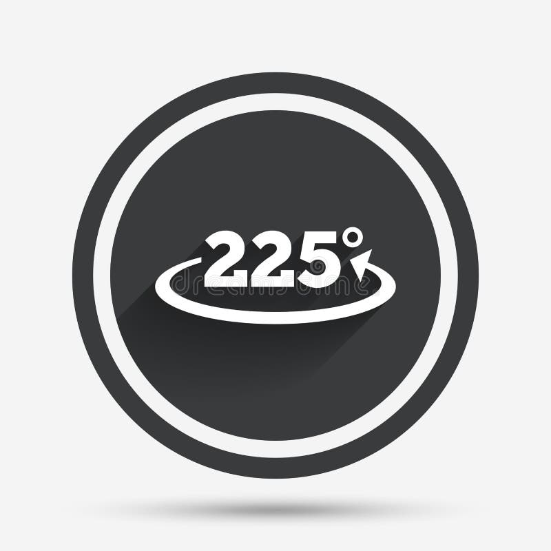 Angle 225 Degrees Sign Icon. Geometry Math Symbol Stock Vector ...