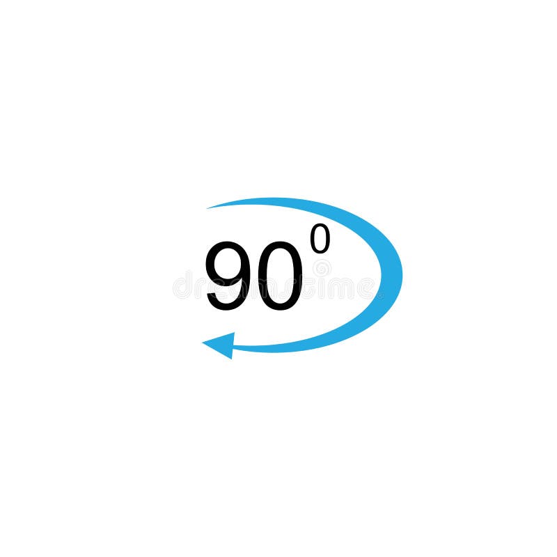 Angle 90 Degrees Sign Icon. Geometry Math Symbol. Right Angle. Classic ...