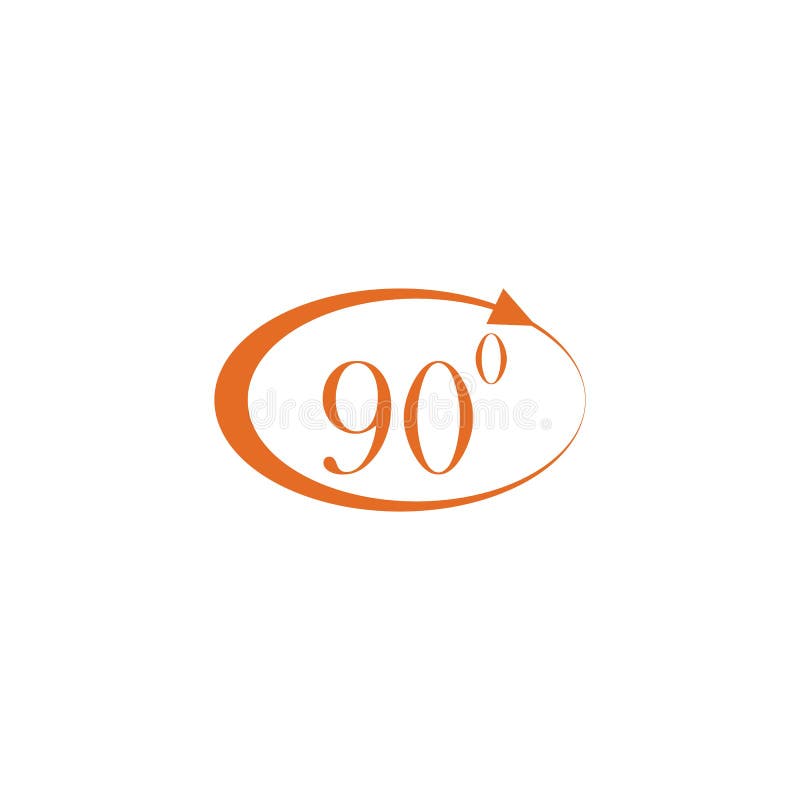 Angle 90 Degrees Sign Icon. Geometry Math Symbol. Right Angle. Classic ...