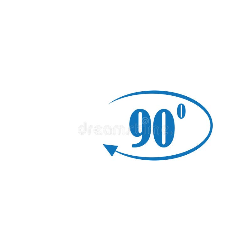Angle 90 Degrees Sign Icon. Geometry Math Symbol. Right Angle. Classic ...