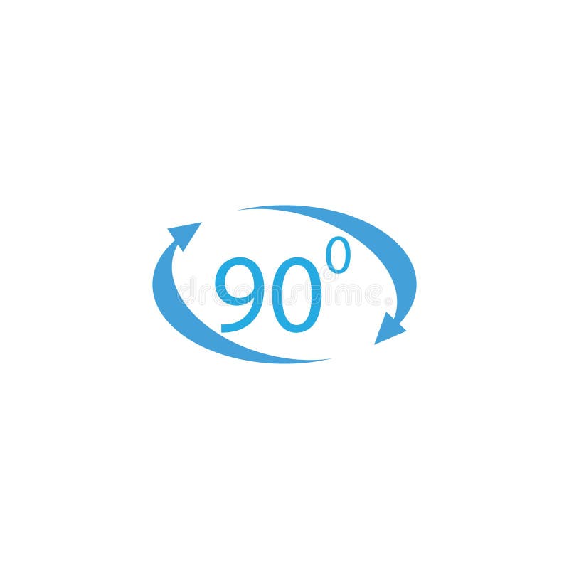 Angle 90 Degrees Sign Icon. Geometry Math Symbol. Right Angle. Classic ...