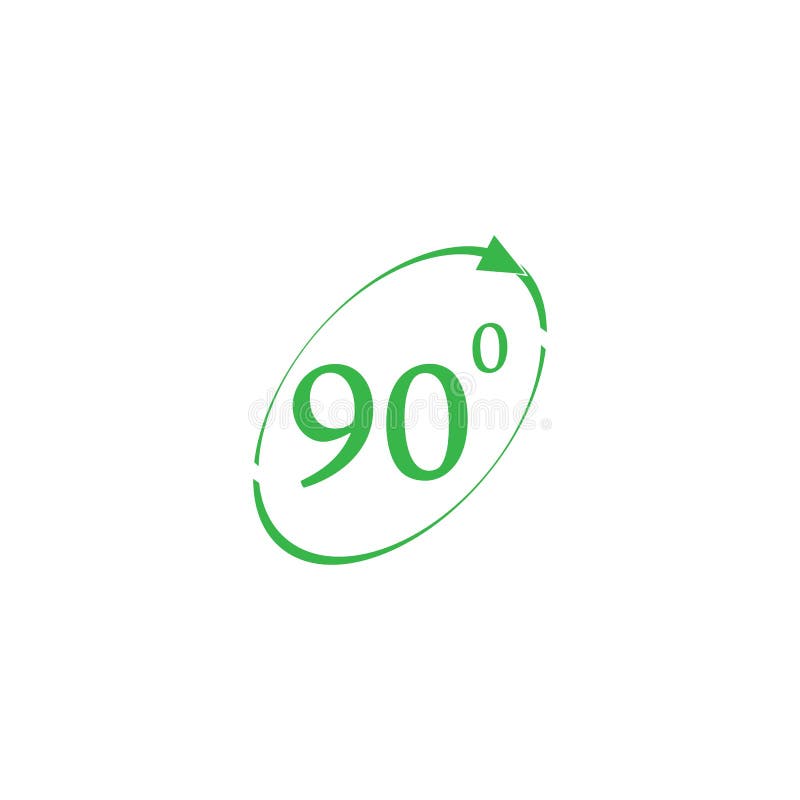 Angle 90 Degrees Sign Icon. Geometry Math Symbol. Right Angle. Classic ...