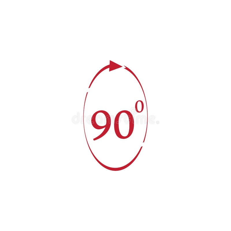 Angle 90 Degrees Sign Icon. Geometry Math Symbol. Right Angle. Classic ...