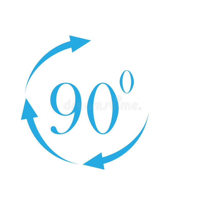 Angle 90 Degrees Sign Icon. Geometry Math Symbol. Right Angle. Classic ...