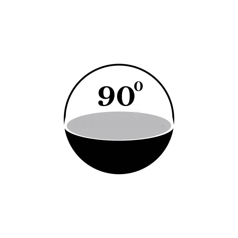 Angle 90 Degrees Sign Icon. Geometry Math Symbol. Right Angle. Classic ...