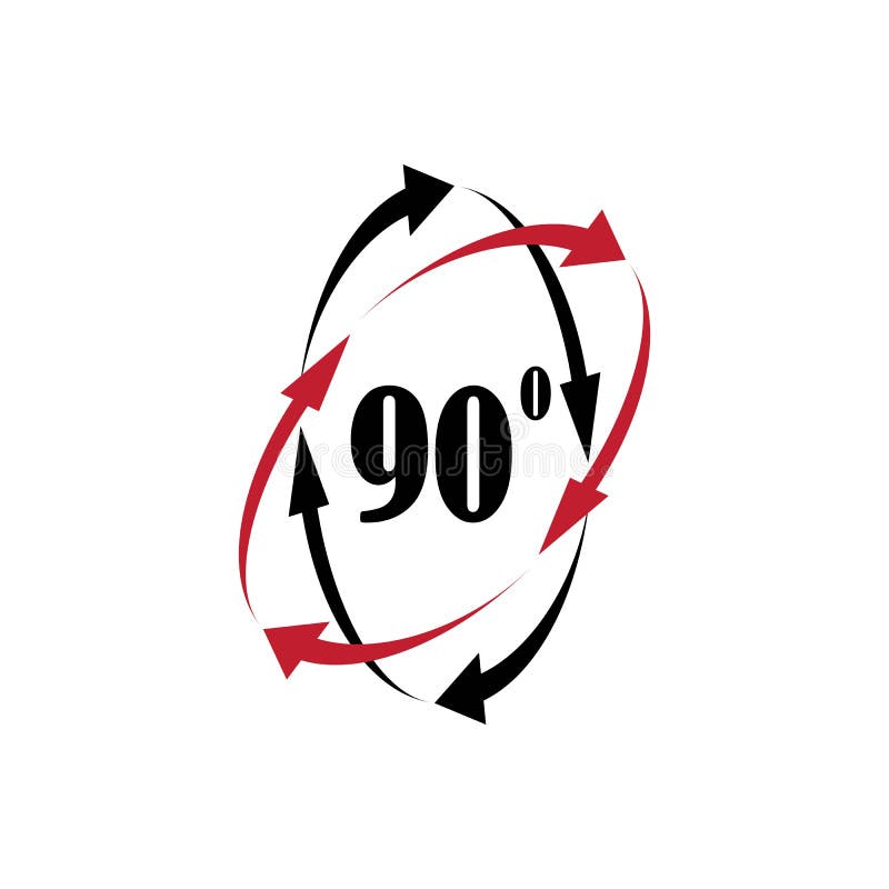 Angle 90 Degrees Sign Icon. Geometry Math Symbol. Right Angle. Classic ...