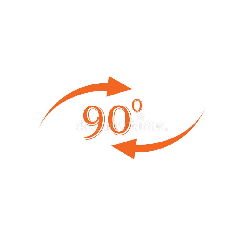 Angle 90 Degrees Sign Icon. Geometry Math Symbol. Right Angle. Classic ...