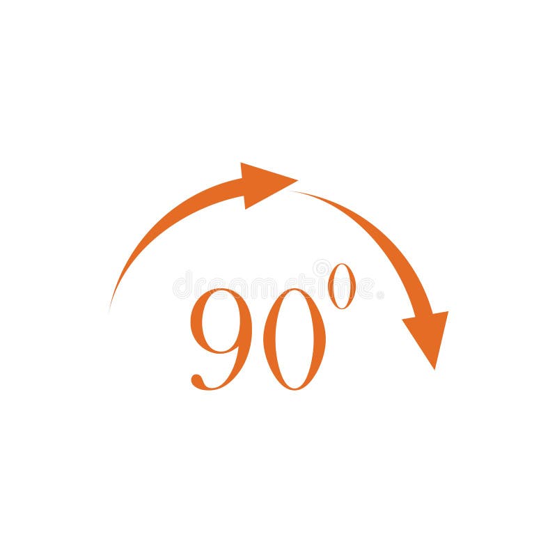 Angle 90 Degrees Sign Icon. Geometry Math Symbol. Right Angle. Classic ...
