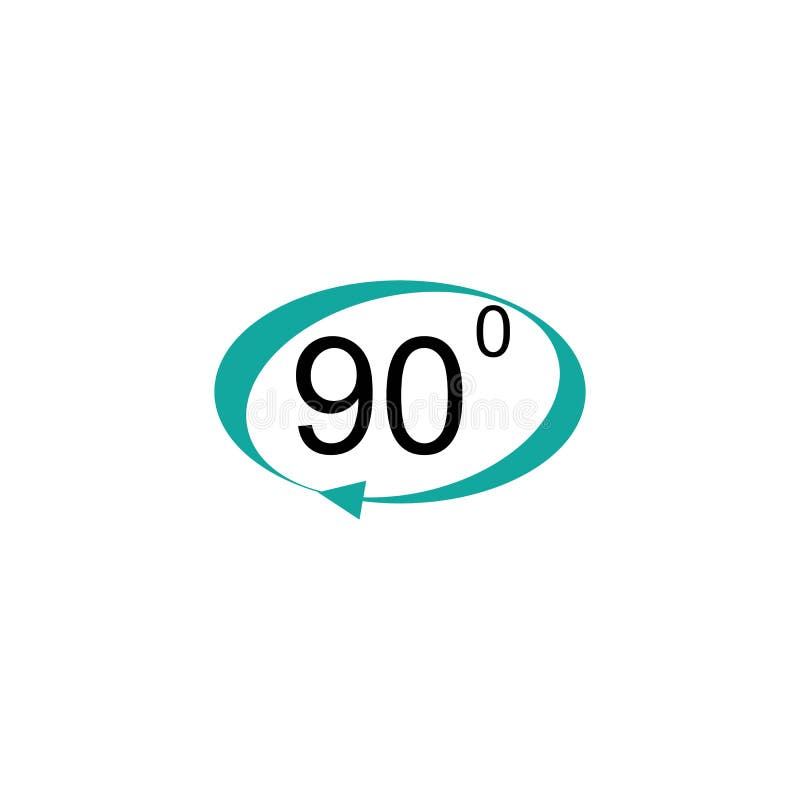 Angle 90 Degrees Sign Icon. Geometry Math Symbol. Right Angle. Classic ...
