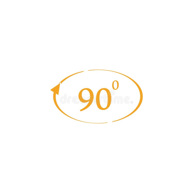 Angle 90 Degrees Sign Icon. Geometry Math Symbol. Right Angle. Classic ...