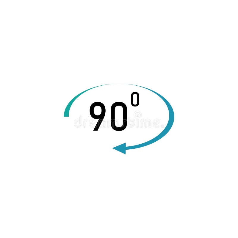Angle 90 Degrees Sign Icon. Geometry Math Symbol. Right Angle. Classic ...