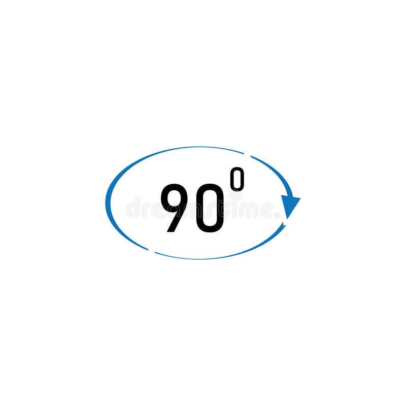 Angle 90 Degrees Sign Icon. Geometry Math Symbol. Right Angle. Classic ...
