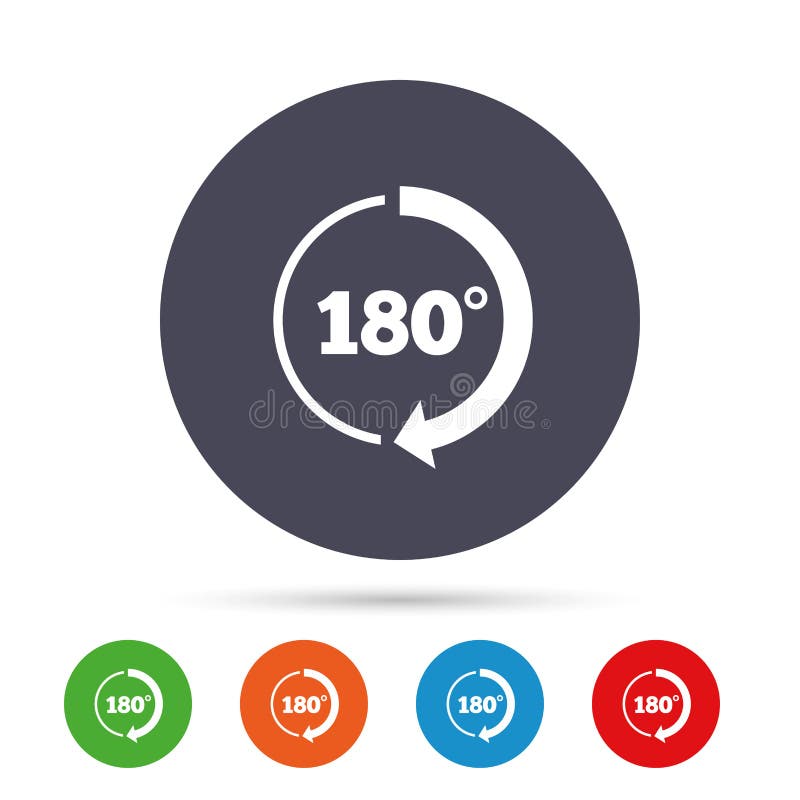 Rotate, turn 180 icon stock vector. Illustration of revolver - 189117232