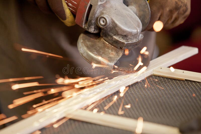 Angle grinder stock photo. Image of machine, copy, power - 22477772