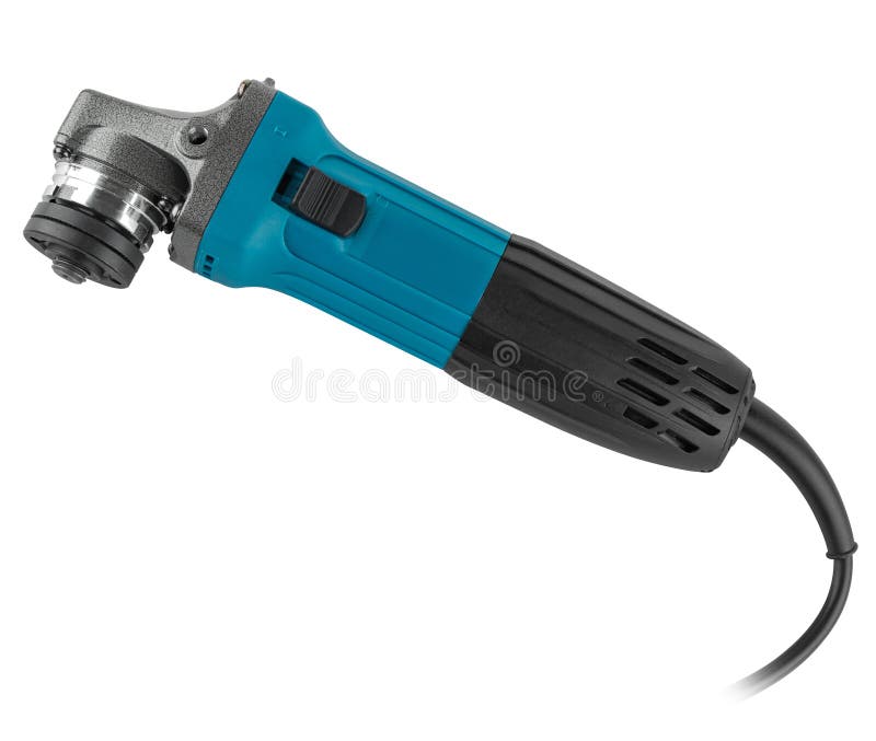 Angle Grinder, Construction Power Tool, on a White Background in ...