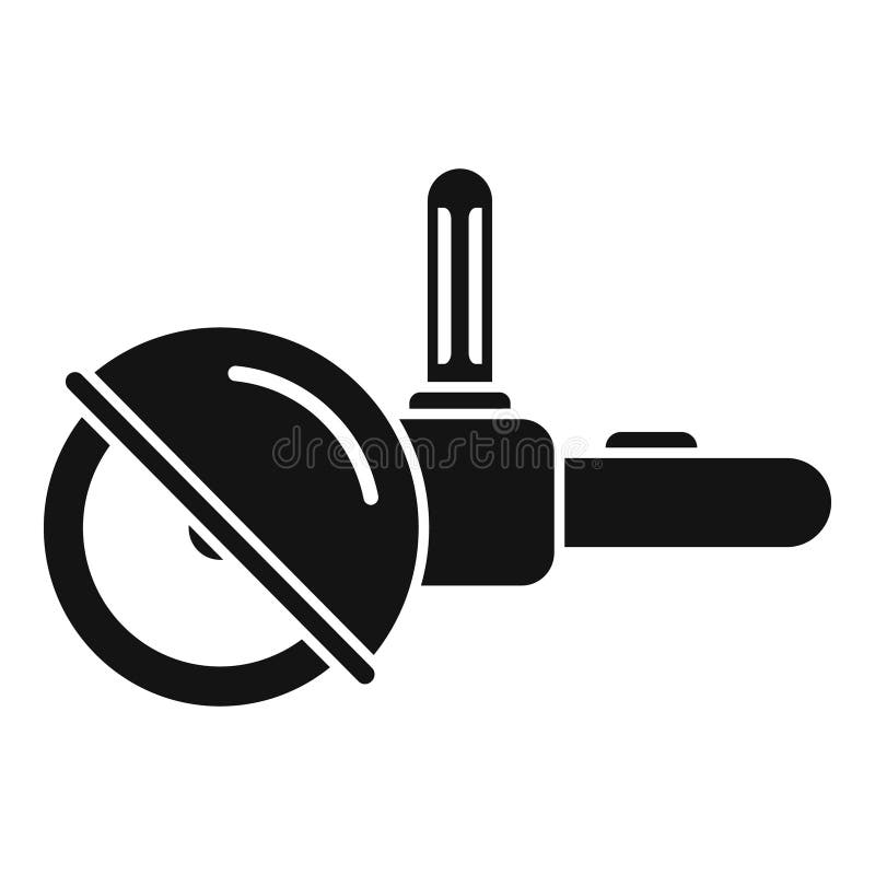 Angle Grinder Cutting Disc Showing Blade Rotation Icon Stock ...