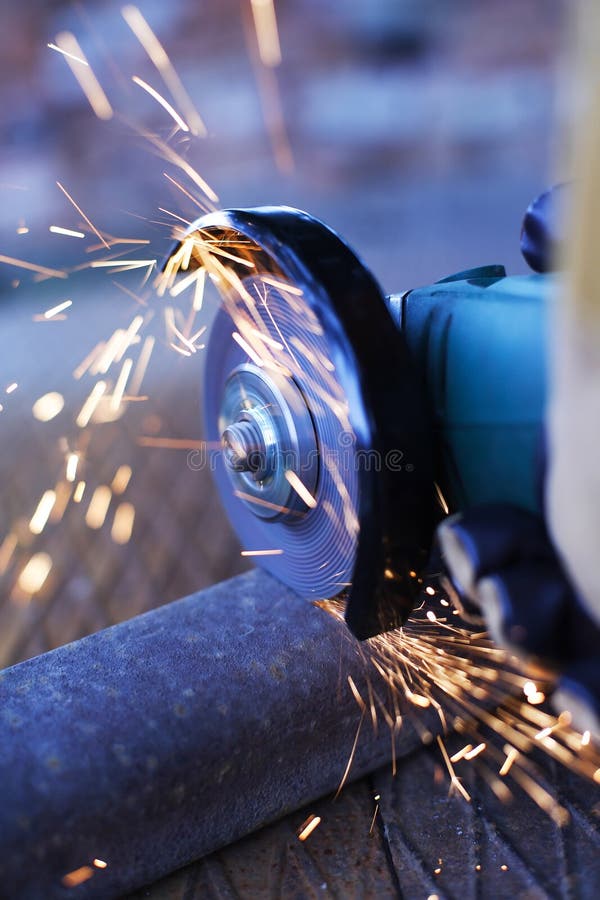Angle grinder stock image. Image of heavy, factory, craftsman - 31984287