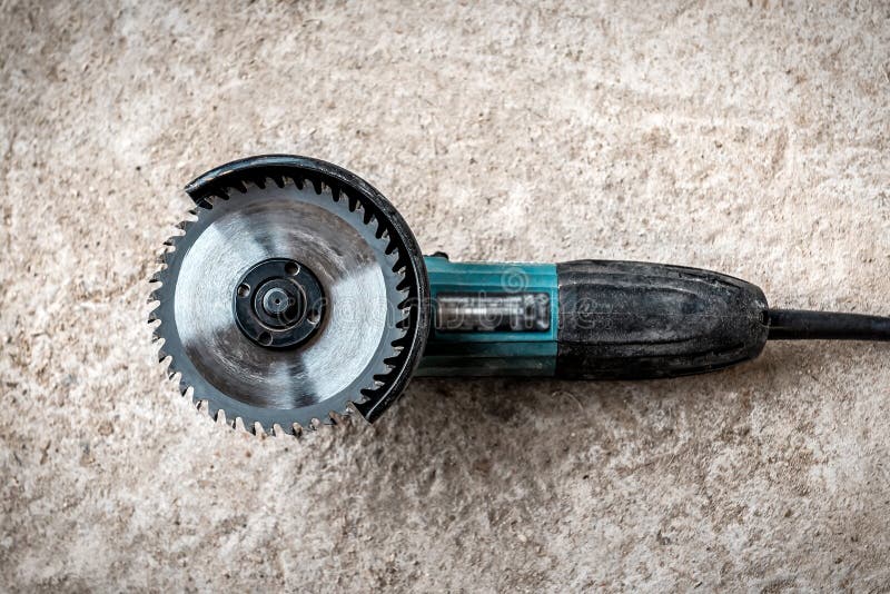 Angle Grinder with Diamond Cutting Disc Saw Stock Image - Image of ...