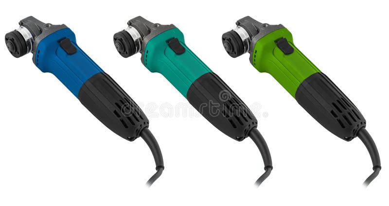 Angle Grinder, Electric Tool for Repair Work, on a White Background ...