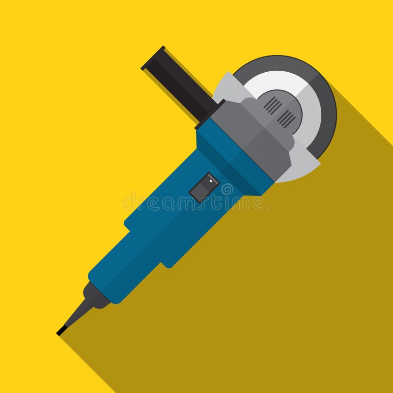Angle Grinder Illustration. Stock Illustration - Illustration of blue ...