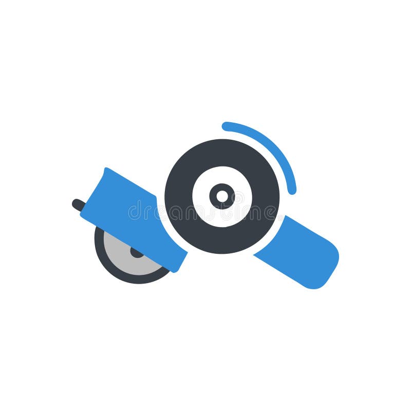 Angle Grinder Icon for Construction Projects Stock Illustration ...