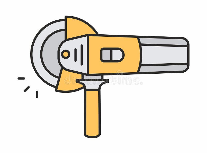 Angle grinder icon stock vector. Illustration of sander - 97364802