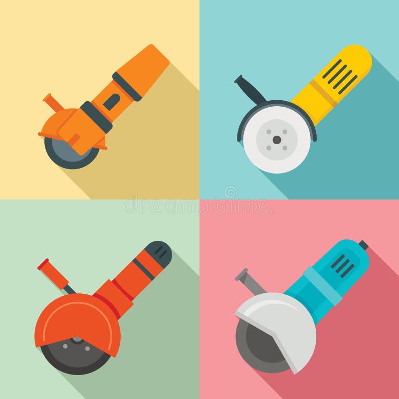 Man Using a Grinder stock illustration. Illustration of coverall - 11866491