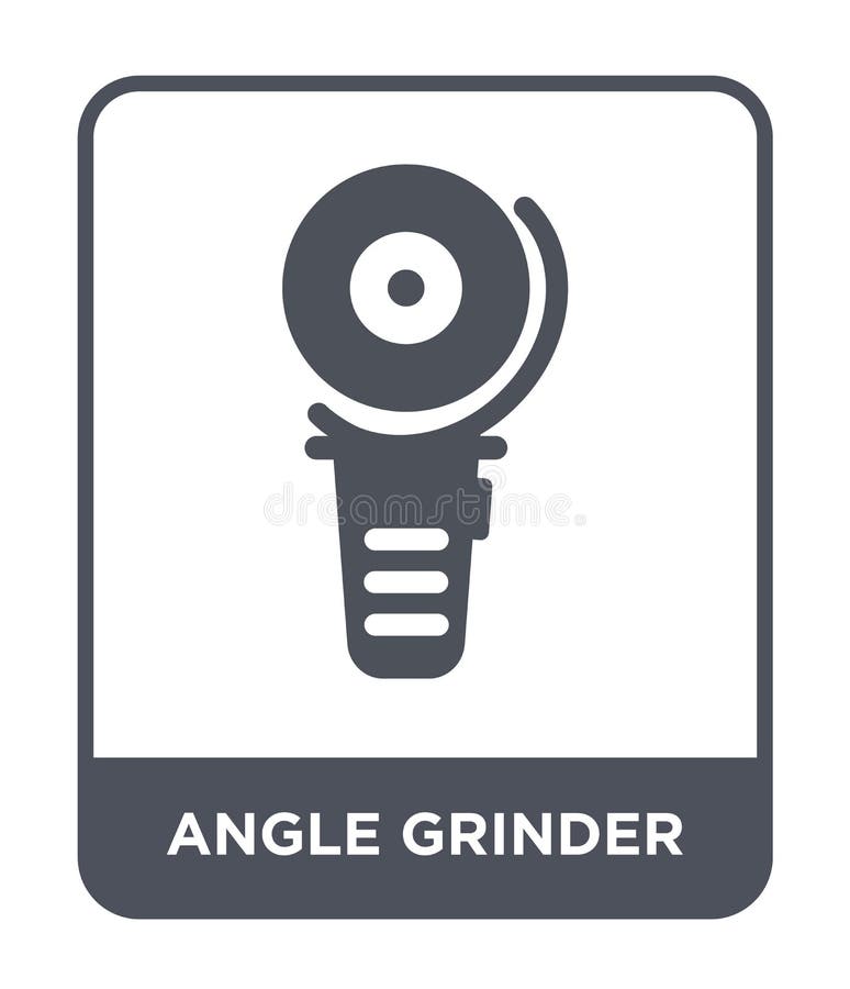 Angle Grinder Icon in Trendy Design Style. Angle Grinder Icon Isolated ...